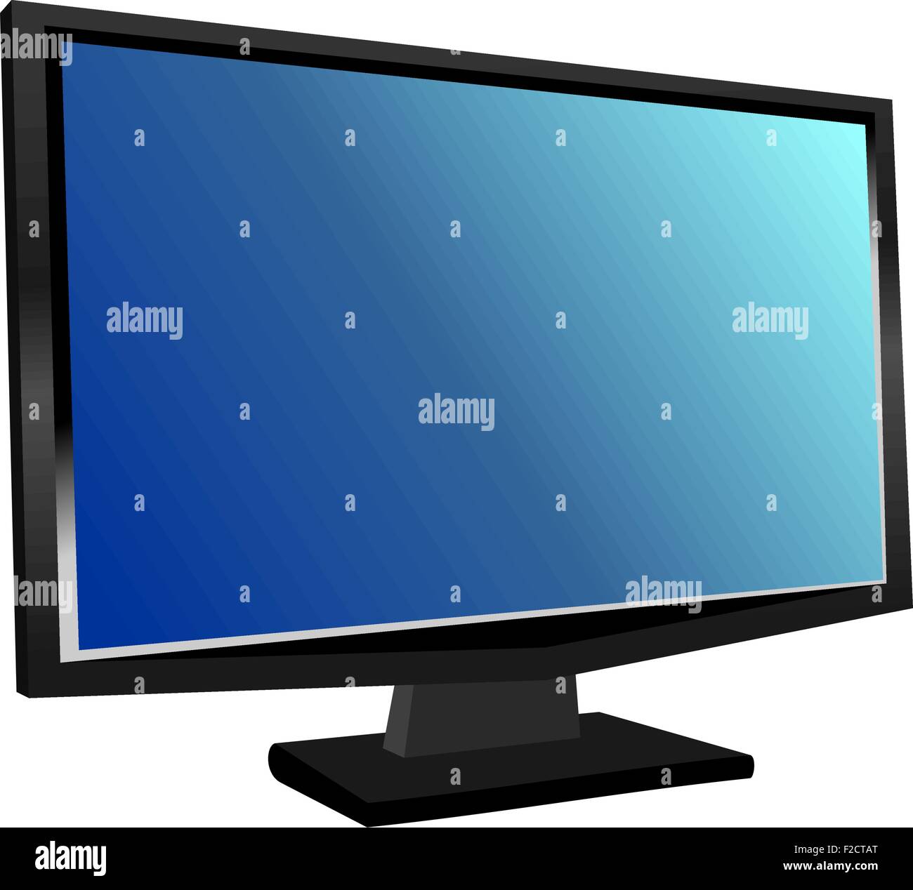 Illustration the switched on monitor TFT Stock Vector Image & Art - Alamy