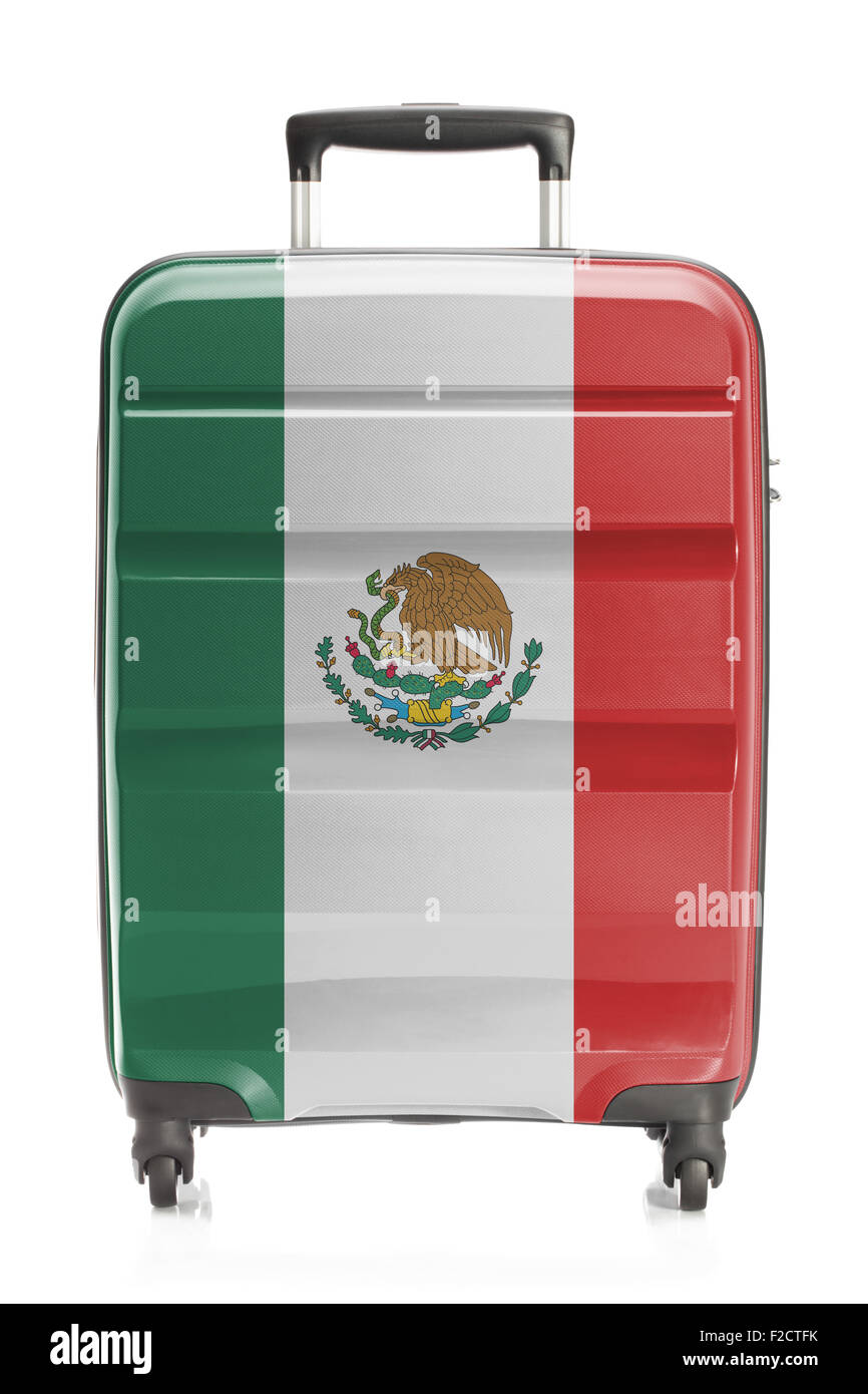 Suitcase painted into national flag series - Mexico Stock Photo - Alamy
