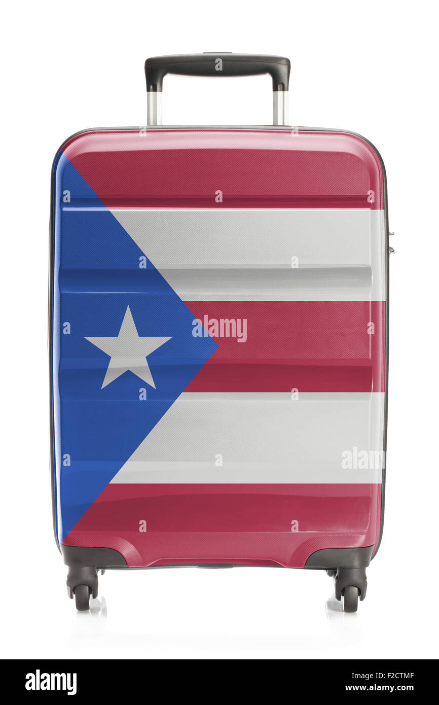 Suitcase painted into national flag series - Puerto Rico Stock Photo ...