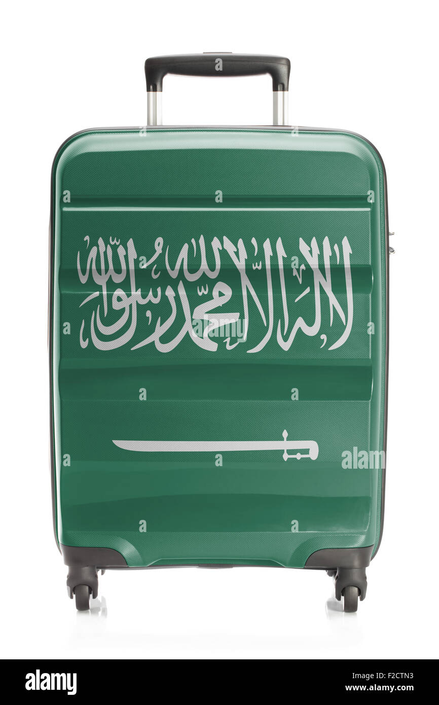 Suitcase painted into national flag series - Saudi Arabia Stock Photo ...