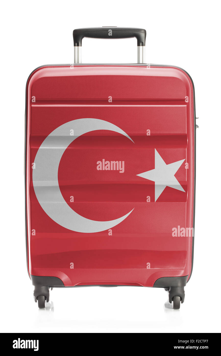 Suitcase painted into national flag series - Turkey Stock Photo - Alamy