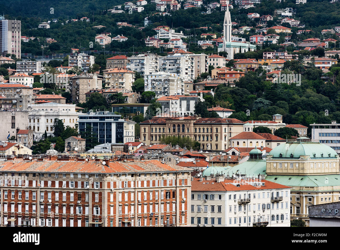Cityscape of Rijeka, Croatia Stock Photo - Alamy