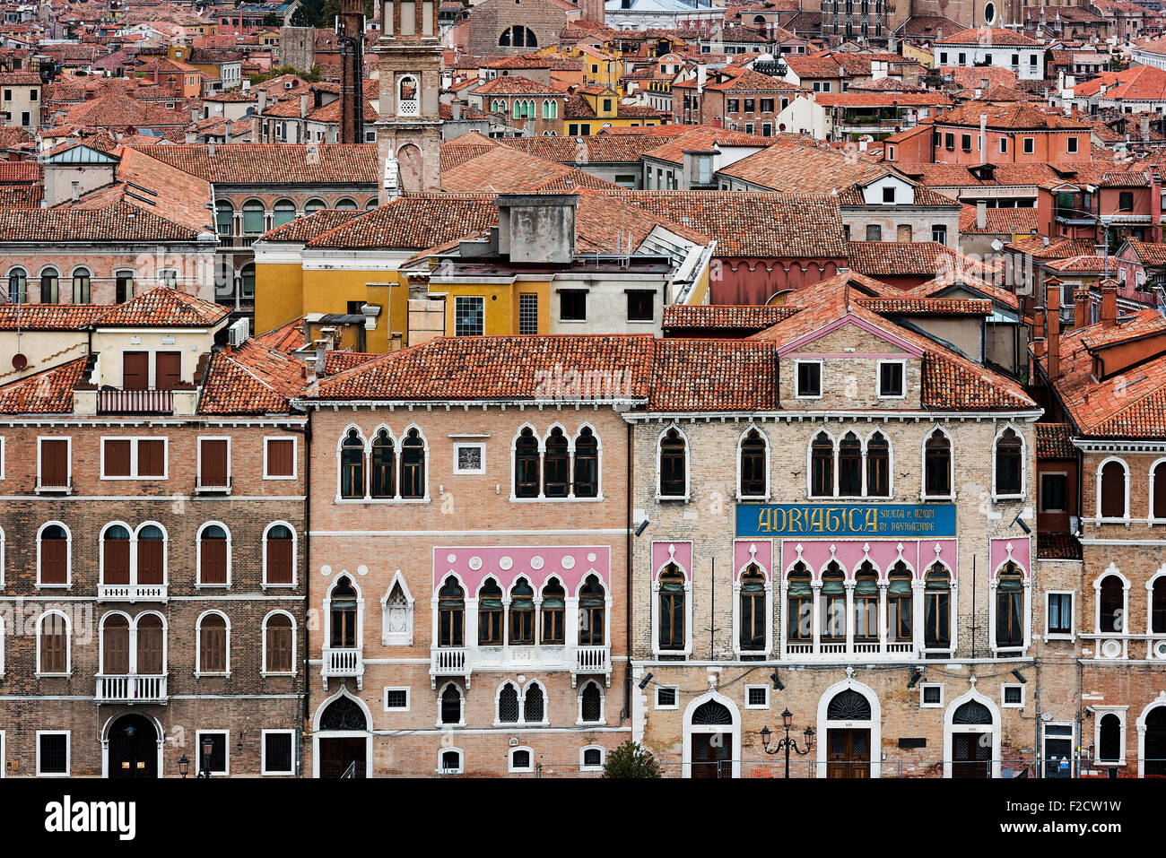 Charming traditional architecture and terracotta rooftops in the city ...