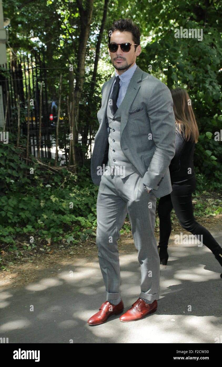 London, UK, 15th June 2015: David Gandy attends the Burberry Prorsum ...