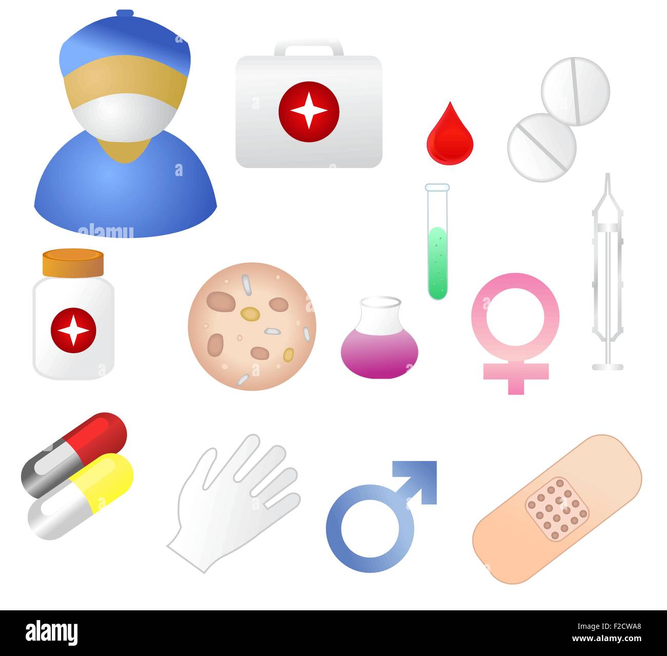 collection of medical themed icons Stock Vector Image & Art - Alamy