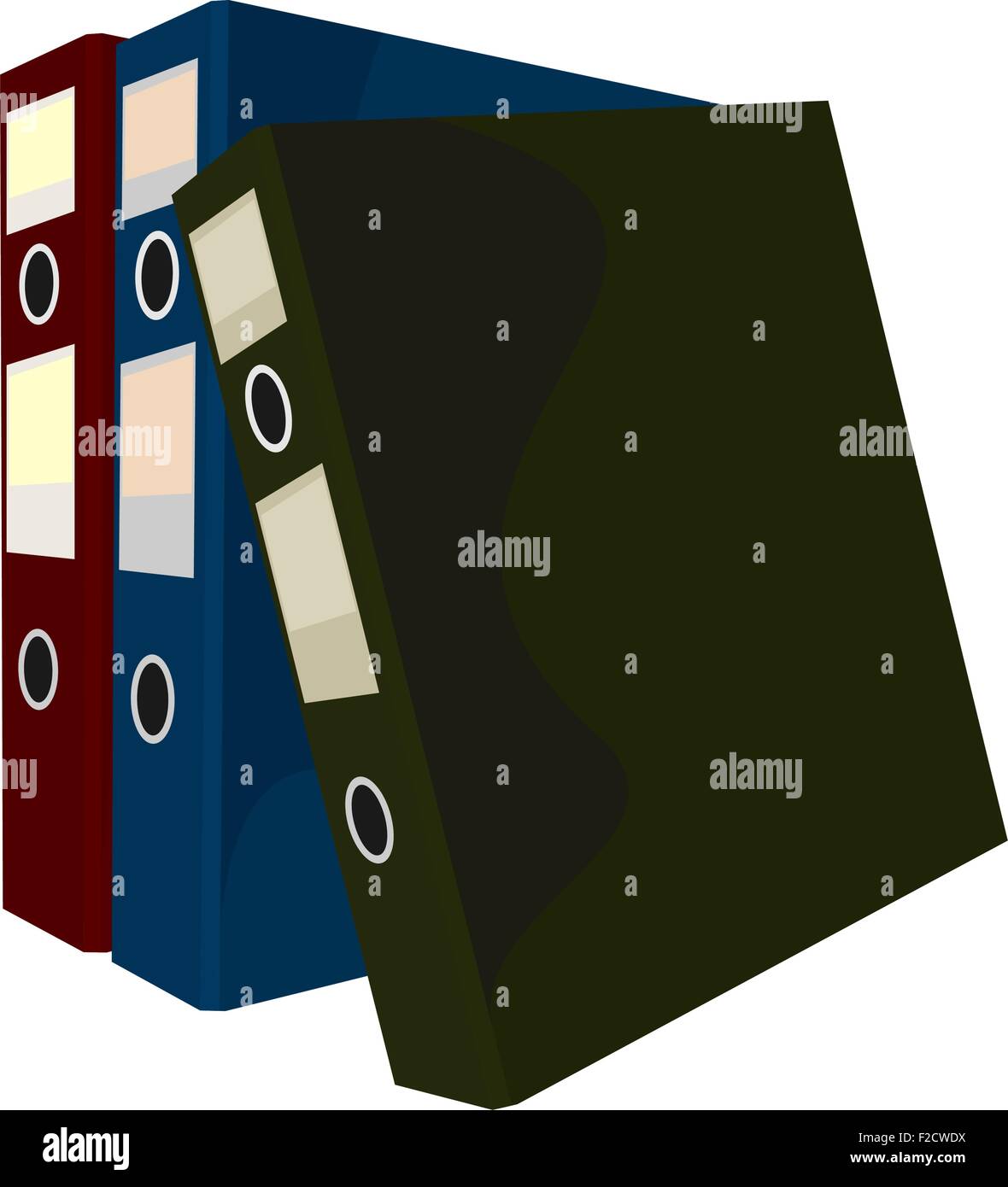 Realistic illustration of close folders Stock Vector Image & Art - Alamy