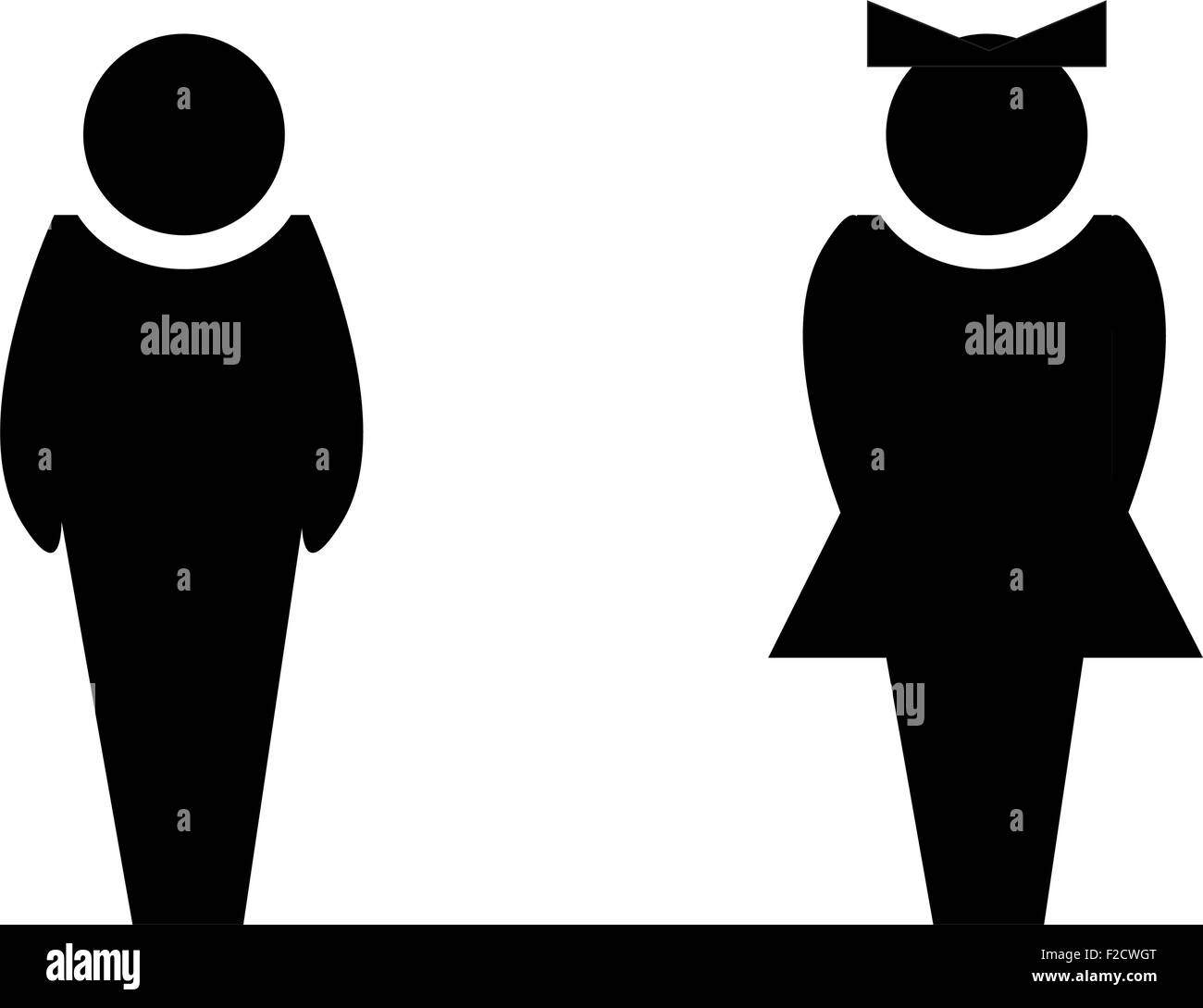 Wc water closet toilet sign Black and White Stock Photos & Images - Alamy