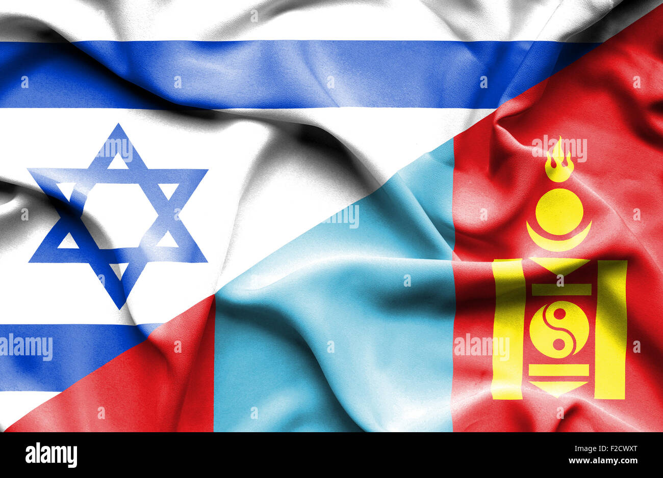 Mongolia israel flag hi-res stock photography and images - Alamy