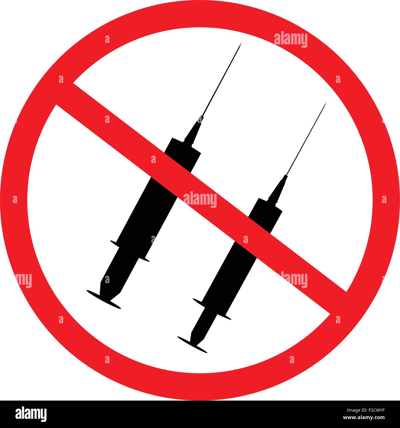 No drugs concept sign Stock Vector Images - Alamy
