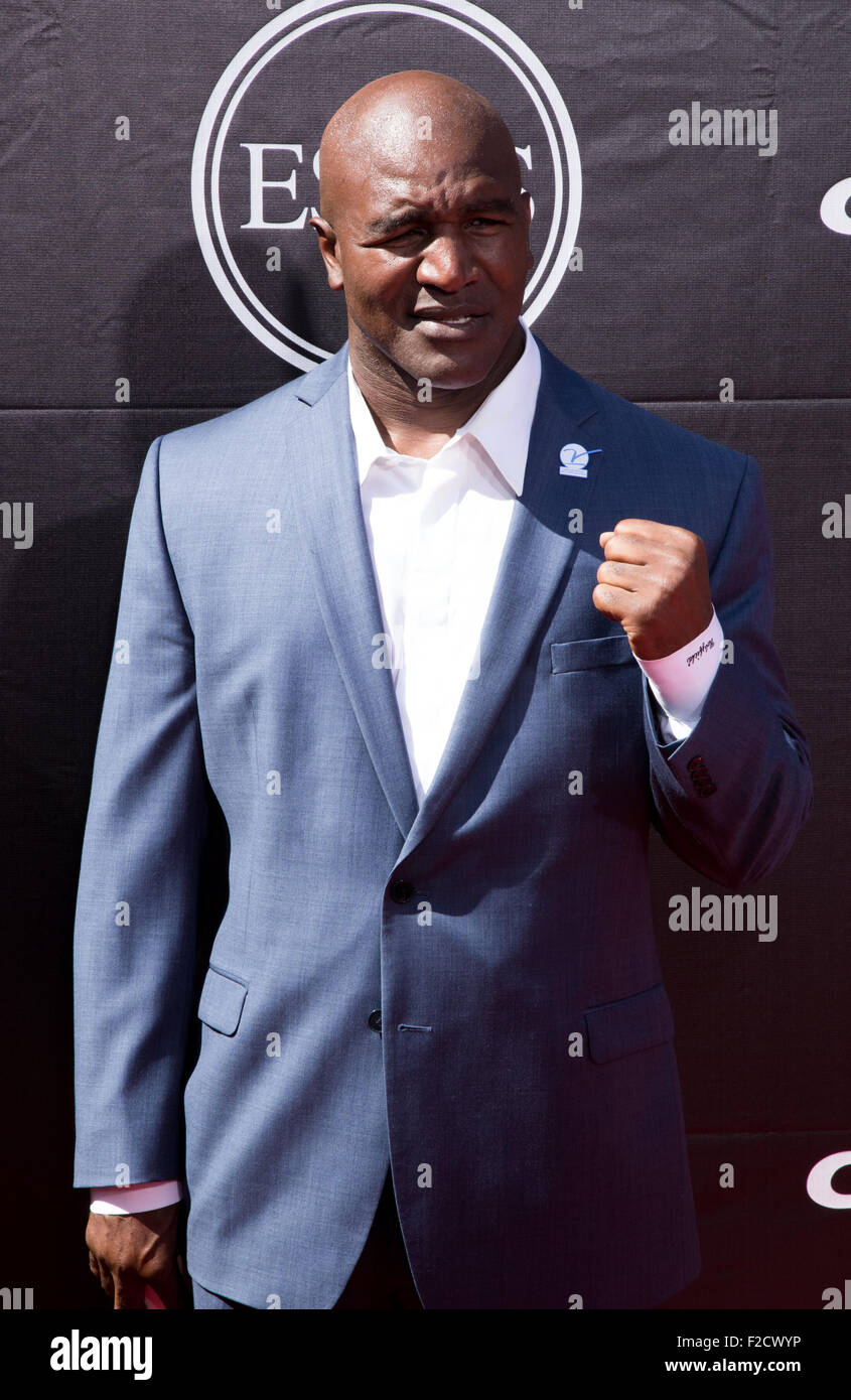 ESPYS 2015 red carpet - Arrivals Featuring: Evander Holyfield Where ...