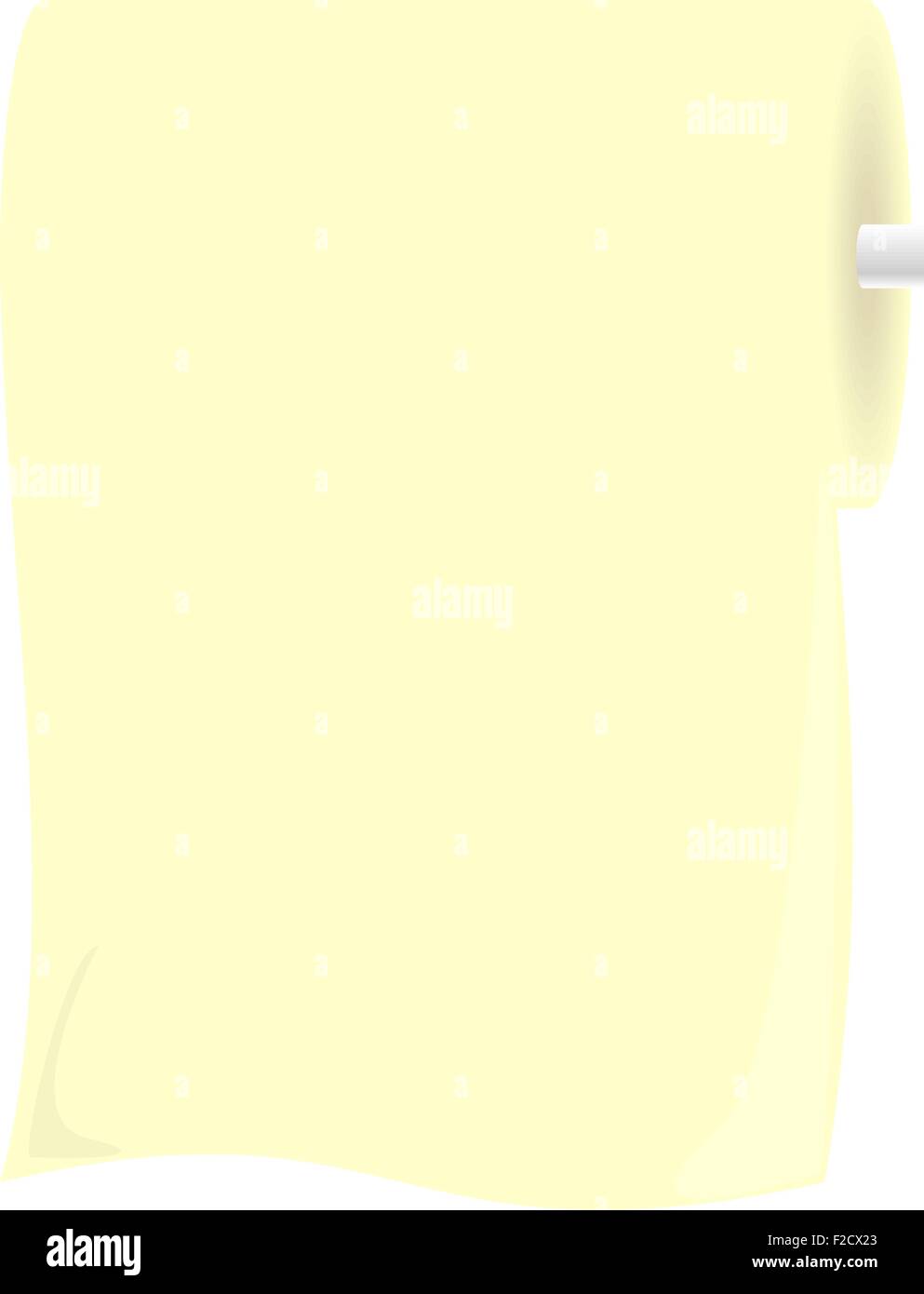 Rolled up paper roll on Stock Vector Images - Alamy