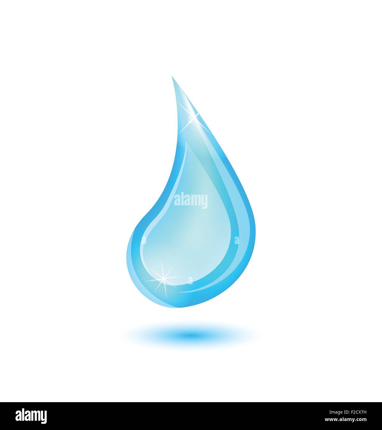 Water drop isolated on white background Stock Vector Image & Art - Alamy
