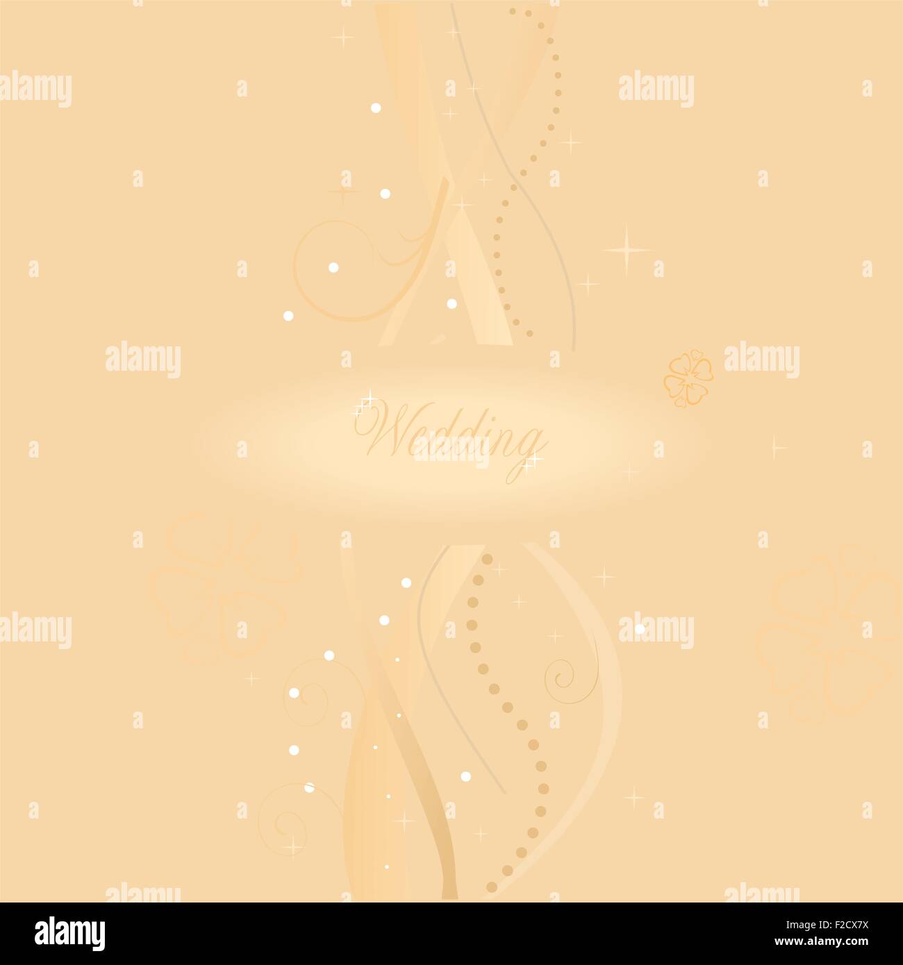 A beautiful beige wedding card Stock Vector Image & Art - Alamy