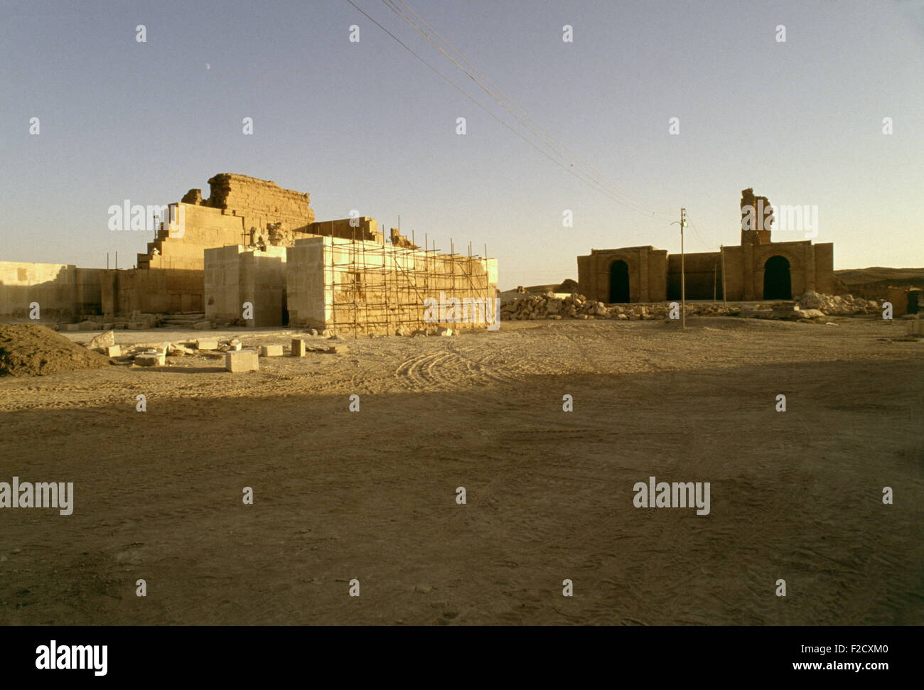 The ancient 3rd century BC pre-Christian temple complex of Hatra in NW ...