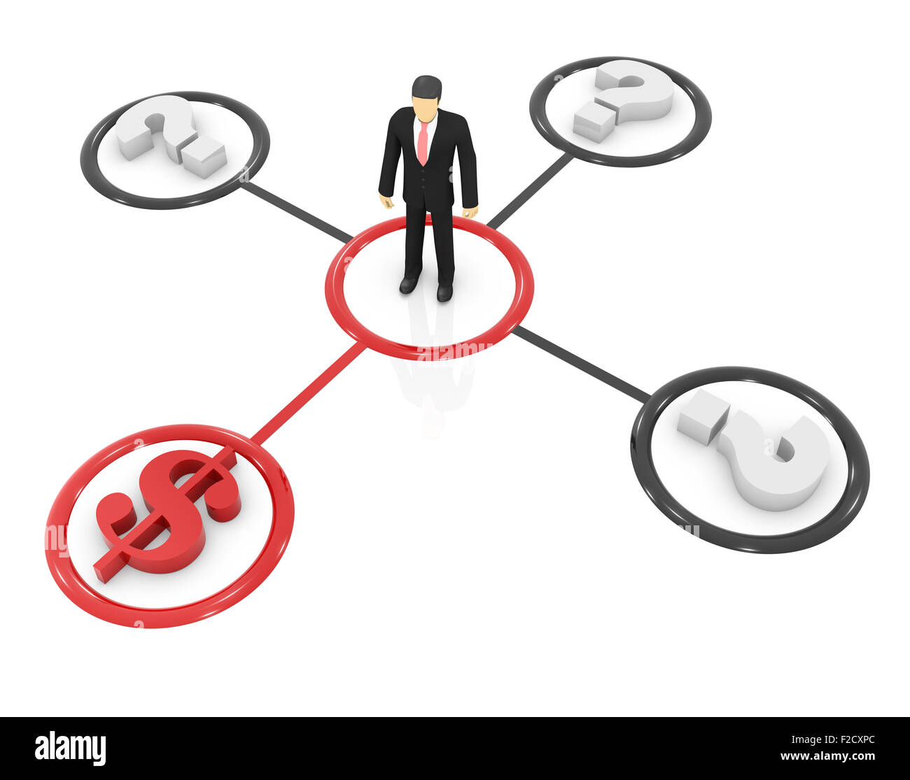 Solution concept , This is a computer generated and 3d rendered picture ...