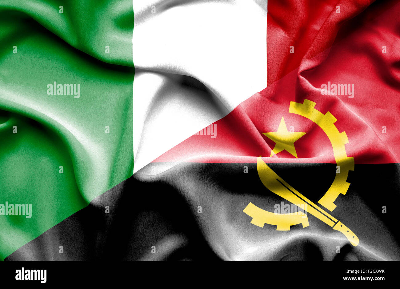 Italy angola flag hi-res stock photography and images - Alamy