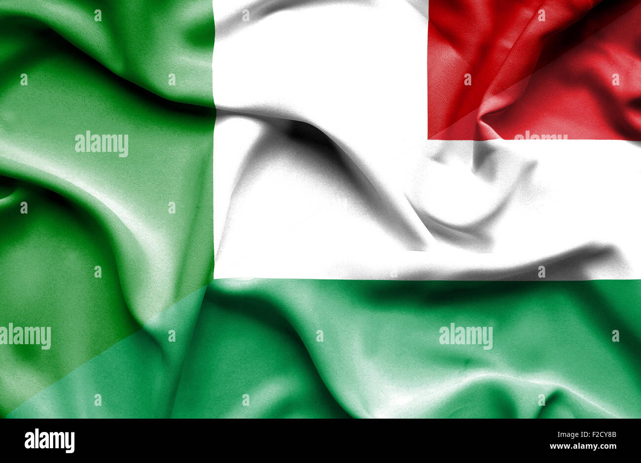 Hungary italy flags 3d hi-res stock photography and images - Alamy