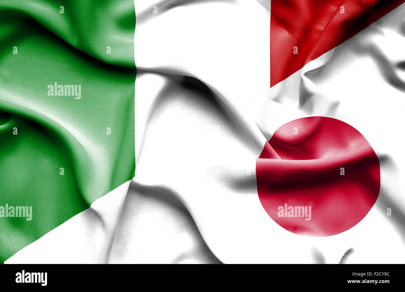 Japan italy two flags hi-res stock photography and images - Alamy