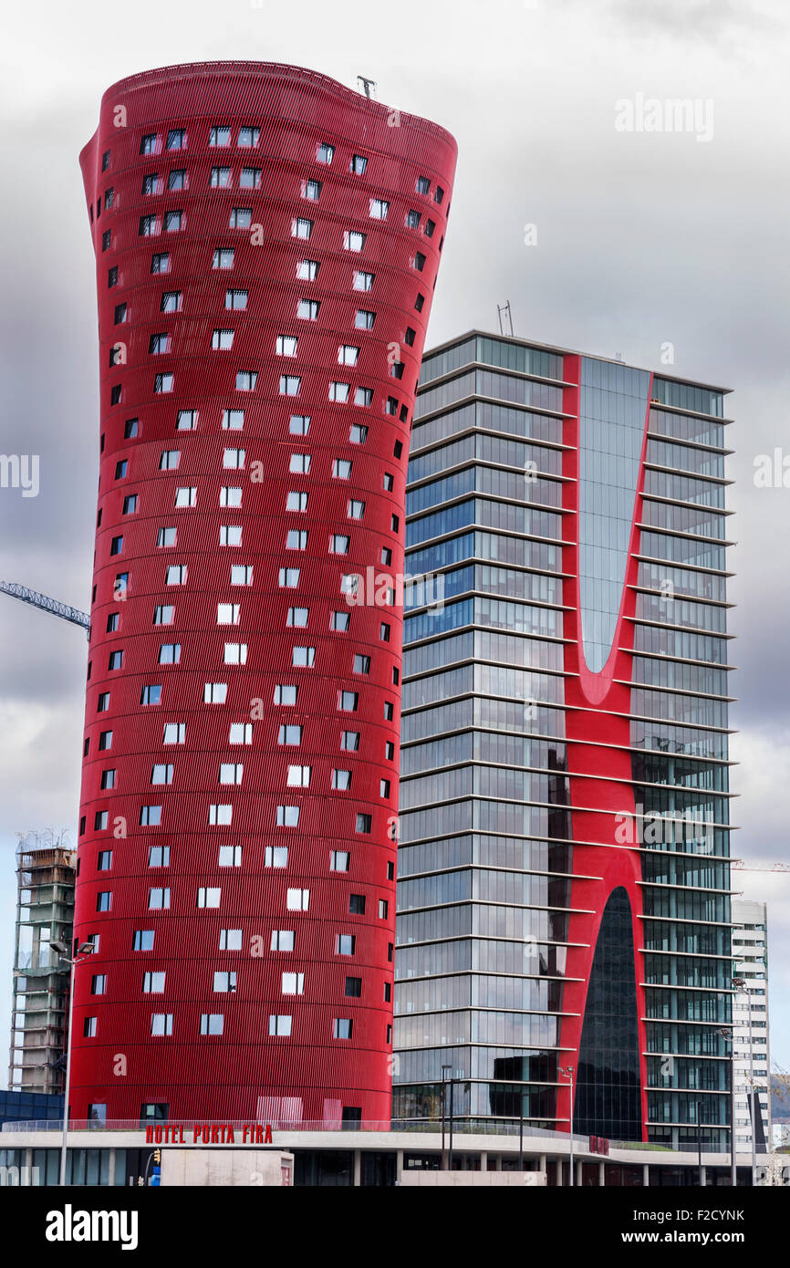 Hotel Porta Fira. Torre Porta Fira. L'Hospitalet Stock Photo - Alamy