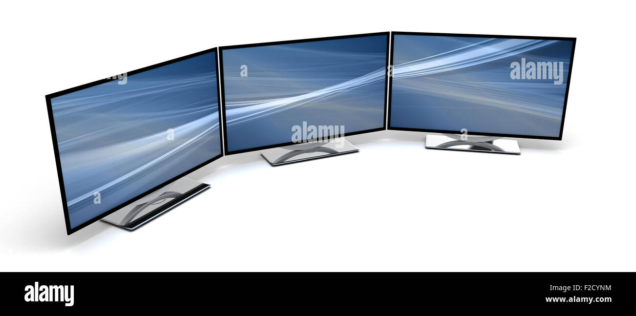 Three HD Display Stock Photo - Alamy