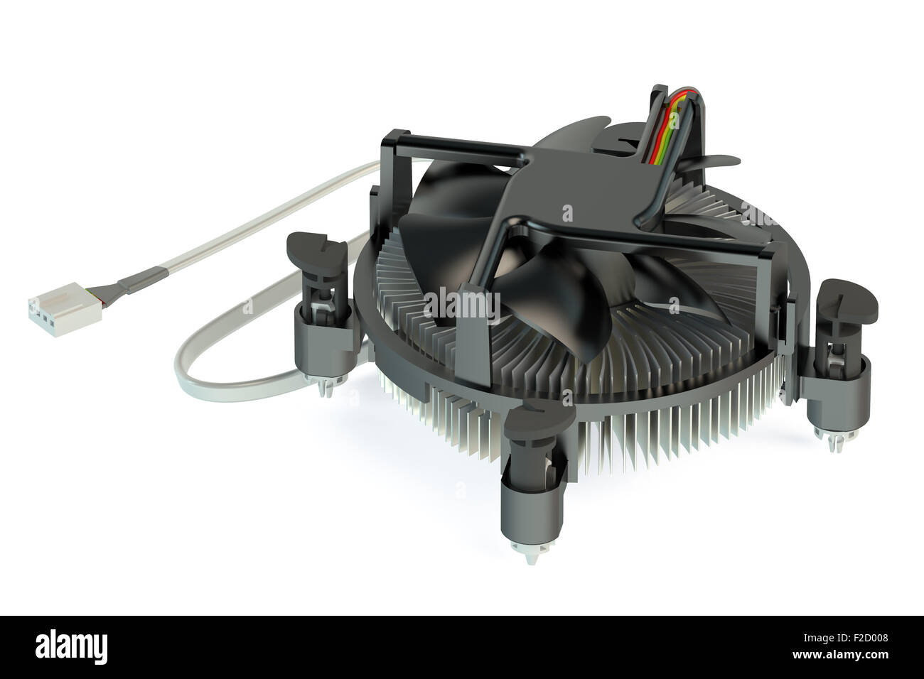 computer cpu cooler isolated on white background Stock Photo - Alamy