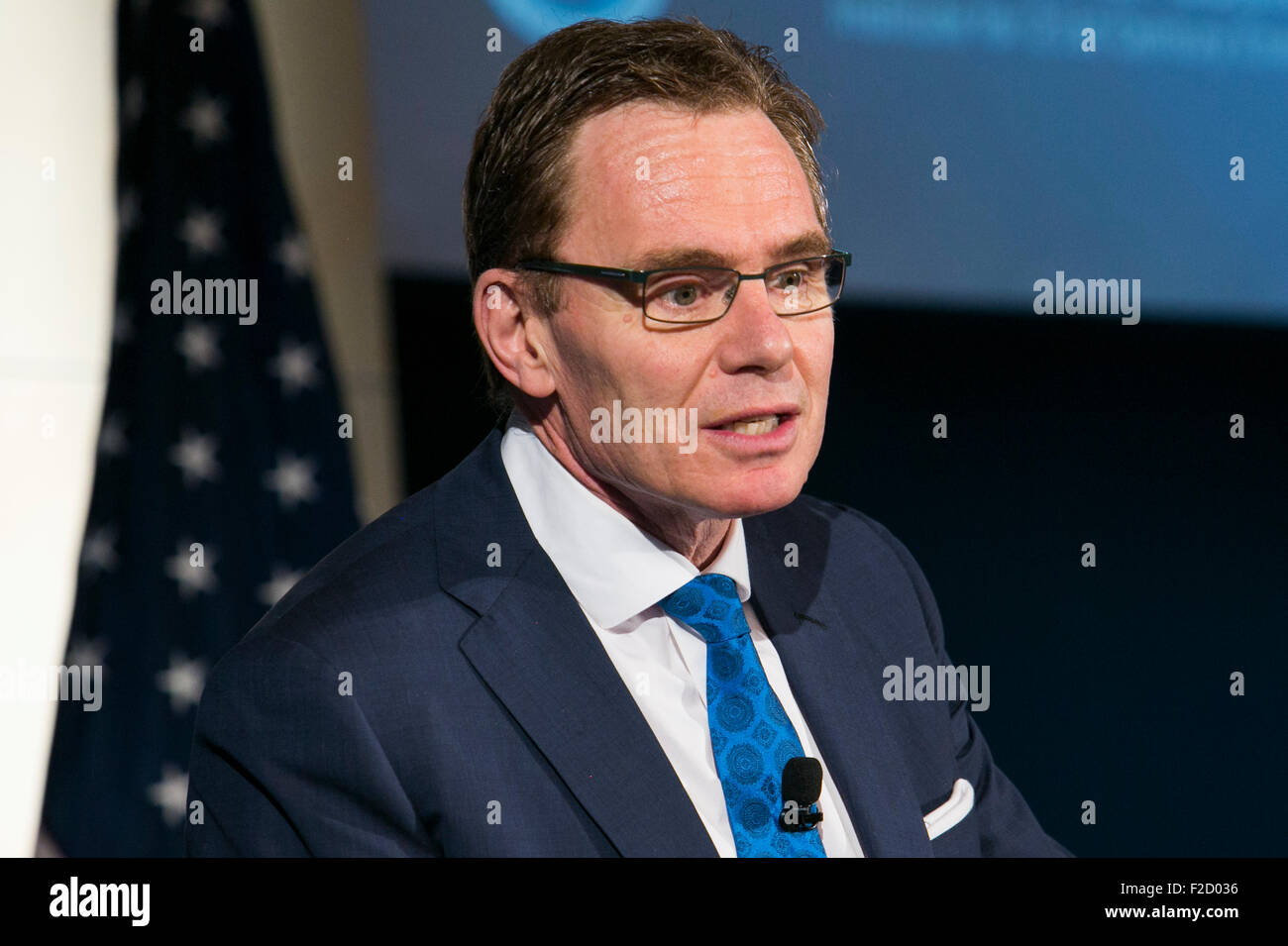 Washington DC, USA. 16th September, 2015. Andrew Mackenzie, CEO of BHP ...