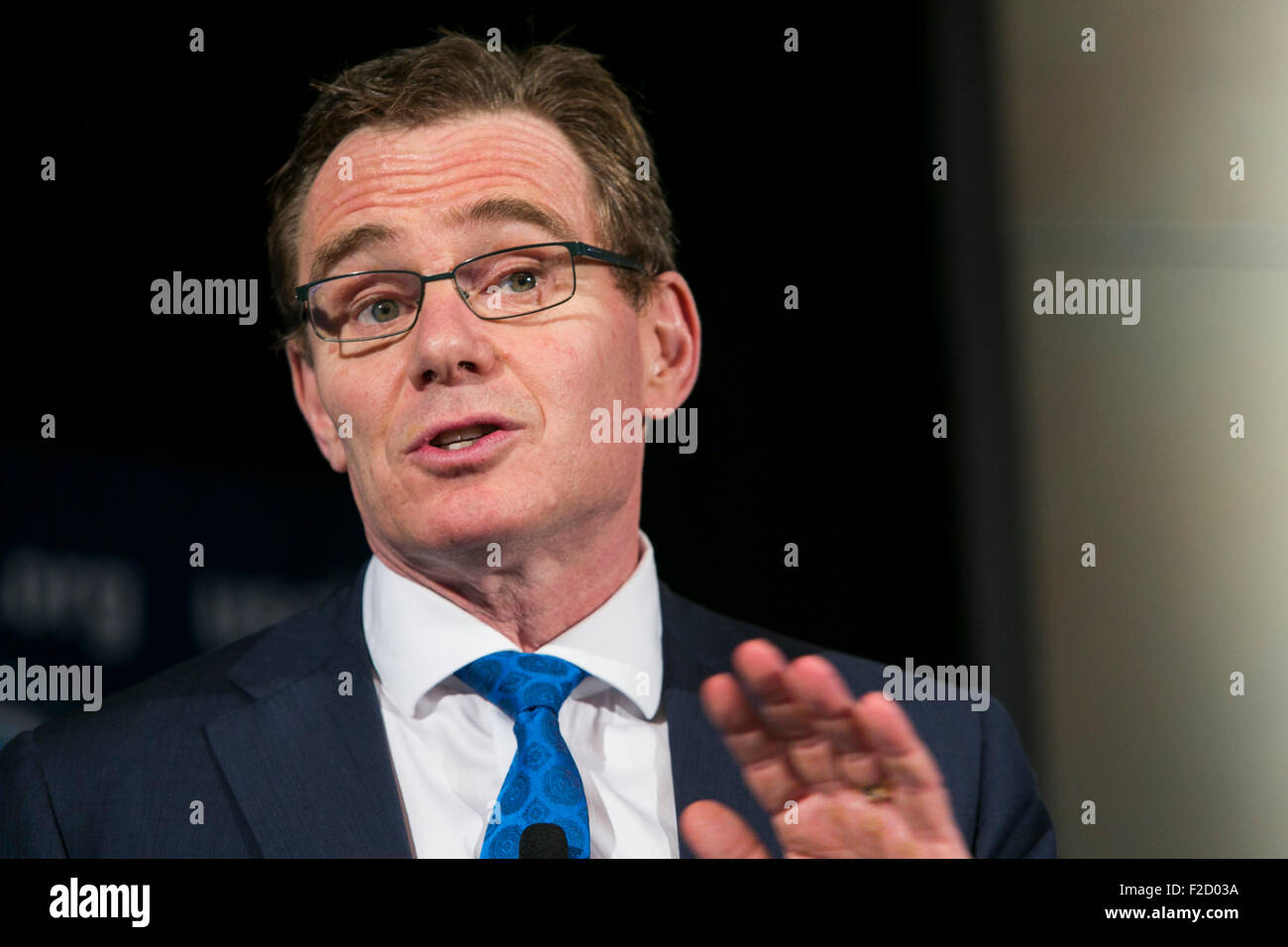 Washington DC, USA. 16th September, 2015. Andrew Mackenzie, CEO of BHP ...