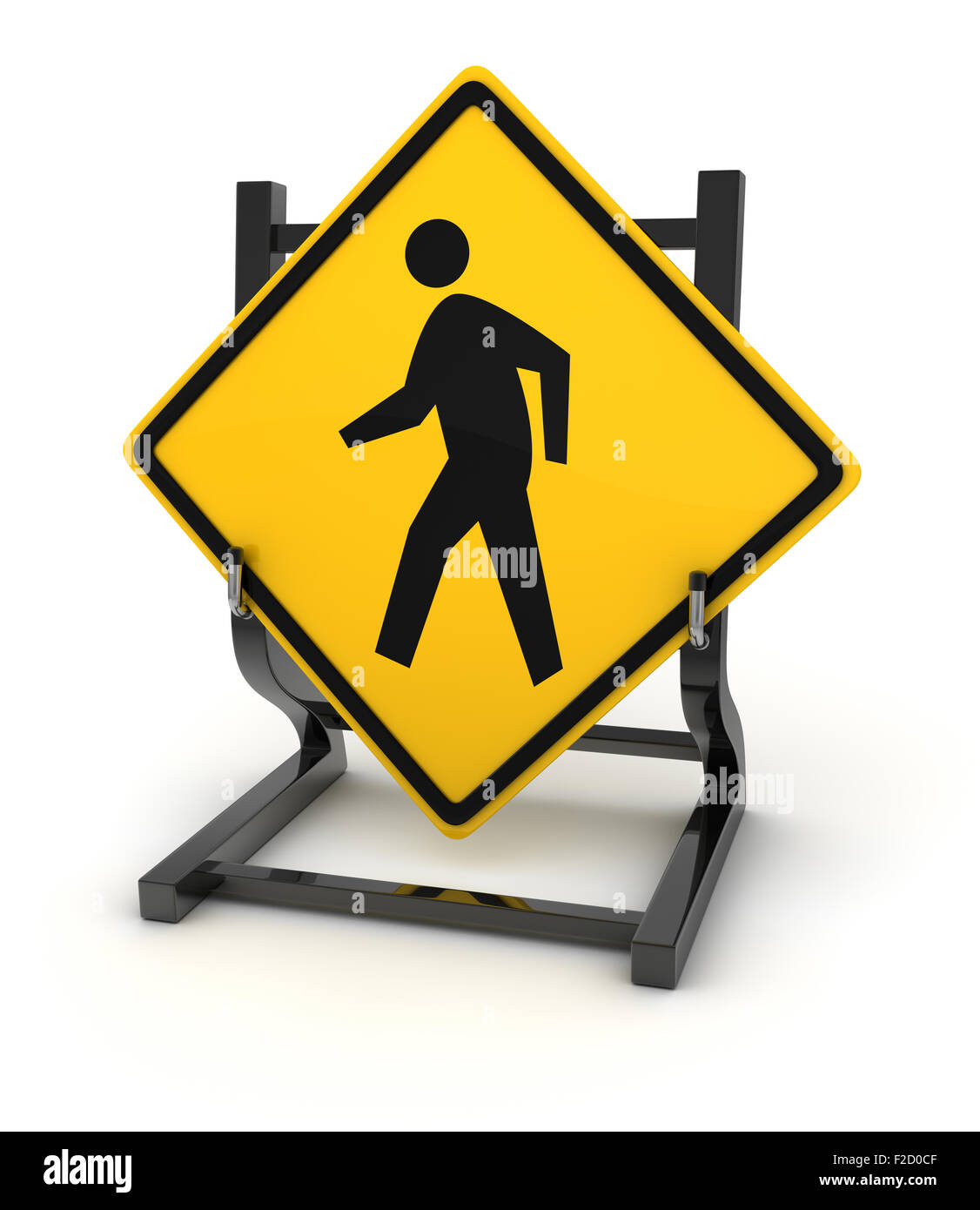 Road sign - pedestrian , This is a computer generated and 3d rendered ...