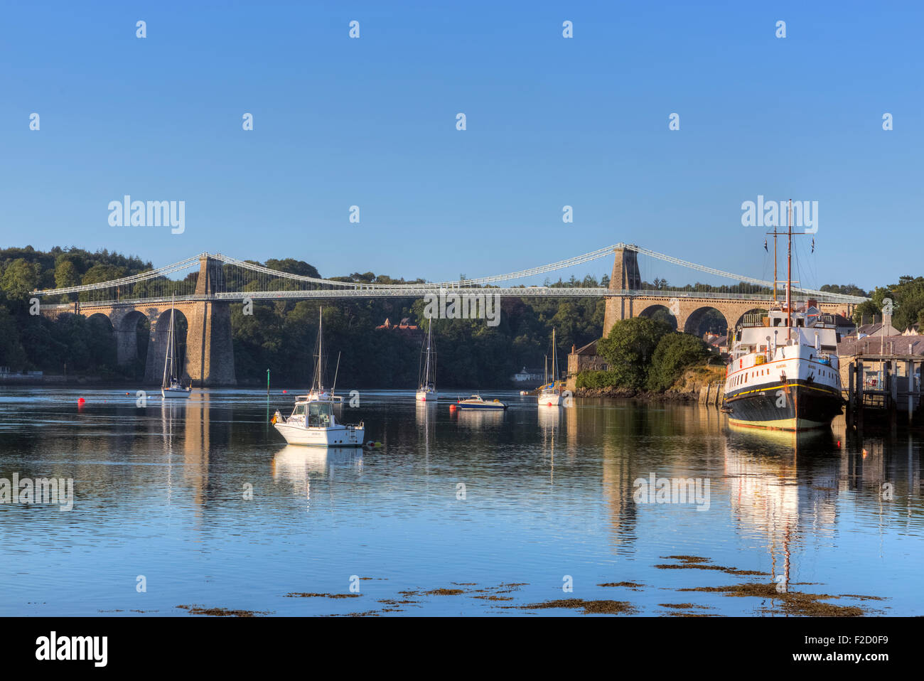 Menai Bridge, Isle of Anglesey, Wales, United Kingdom Stock Photo - Alamy