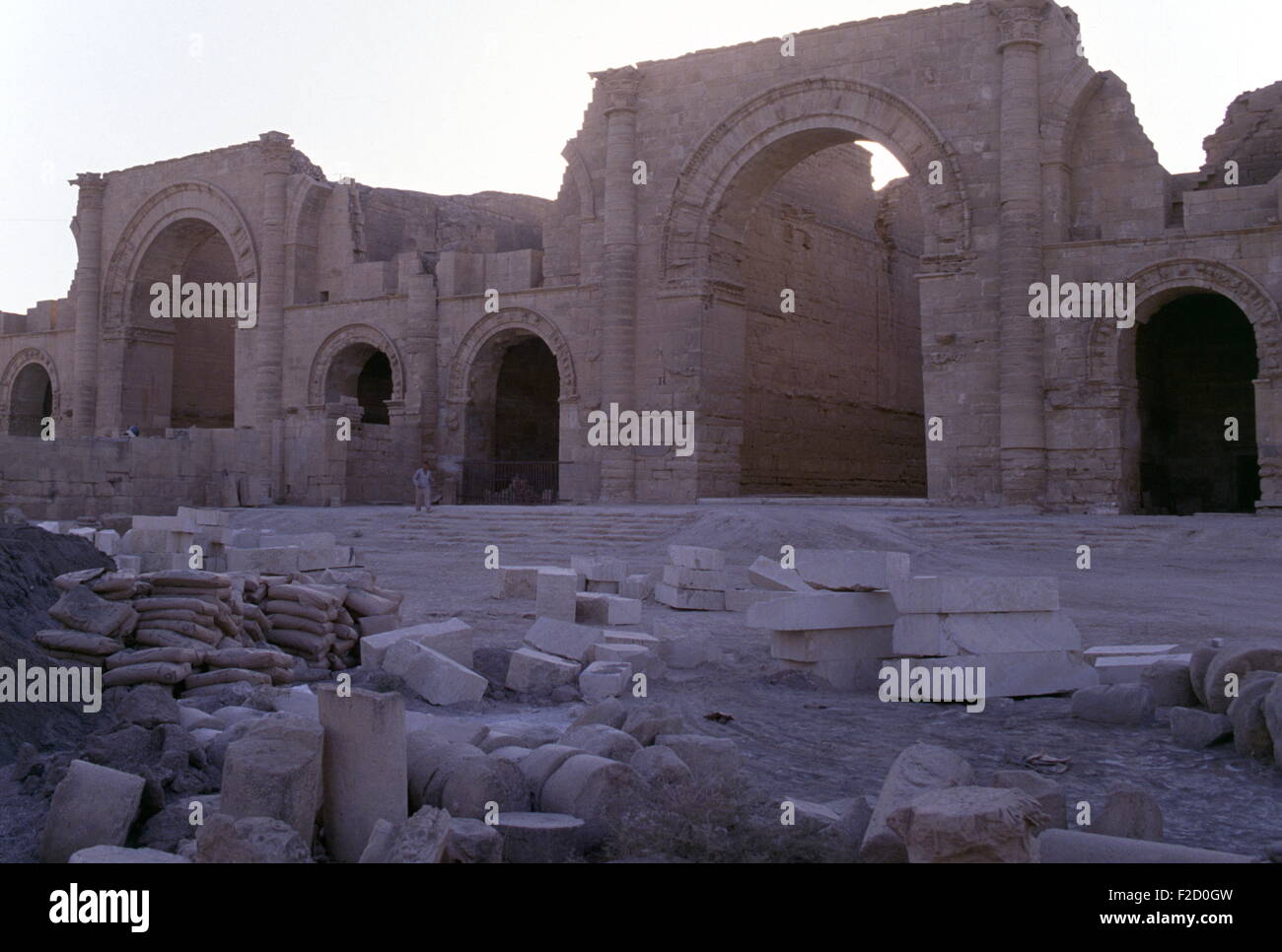 The ancient 3rd century BC pre-Christian temple complex of Hatra in NW ...