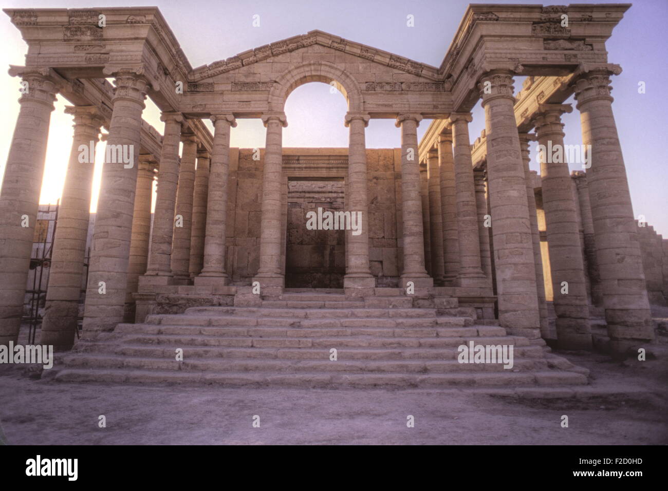 The ancient 3rd century BC pre-Christian temple complex of Hatra in NW ...