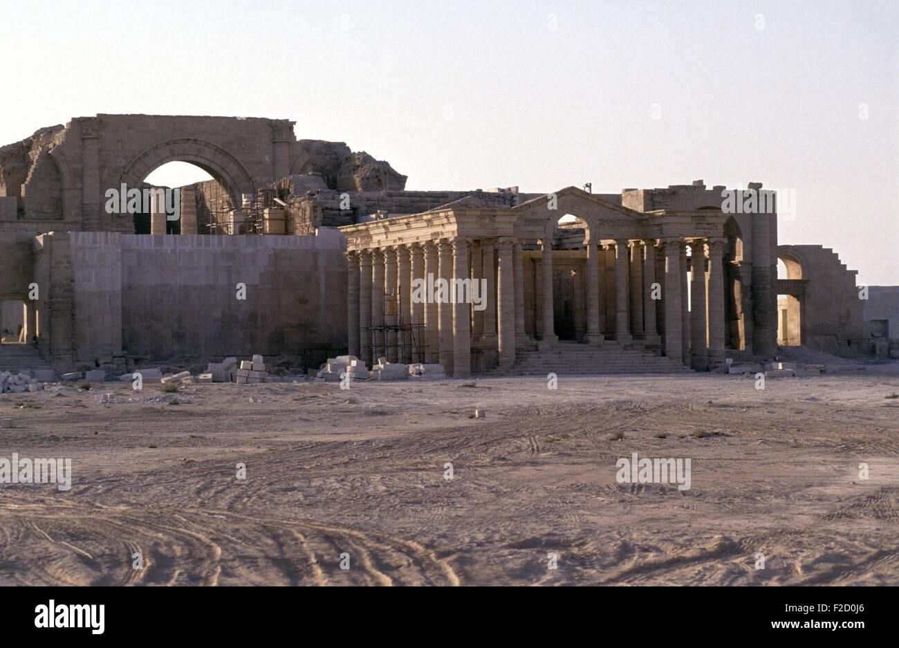 The ancient 3rd century BC pre-Christian temple complex of Hatra in NW ...