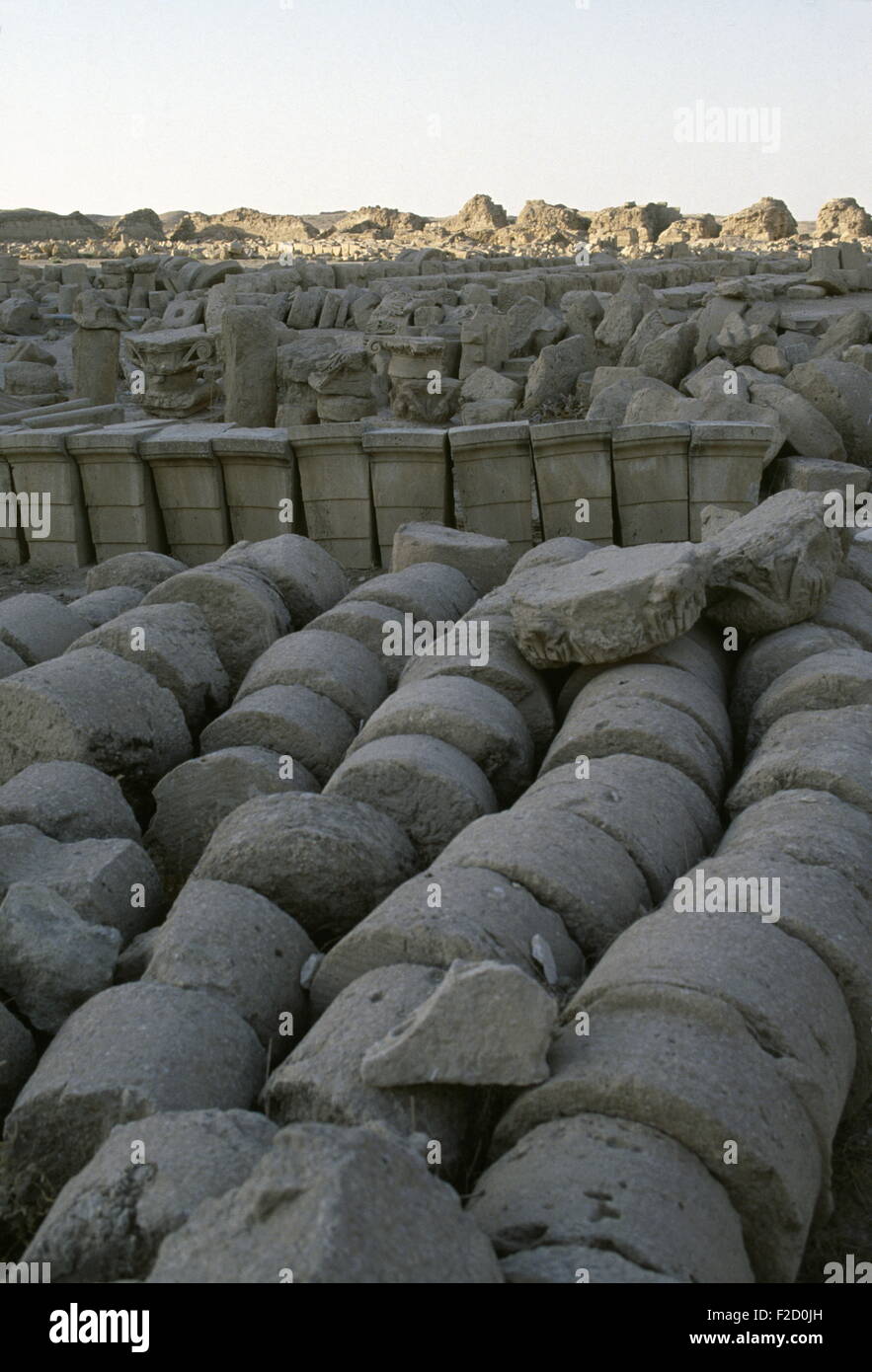 The ancient 3rd century BC pre-Christian temple complex of Hatra in NW ...