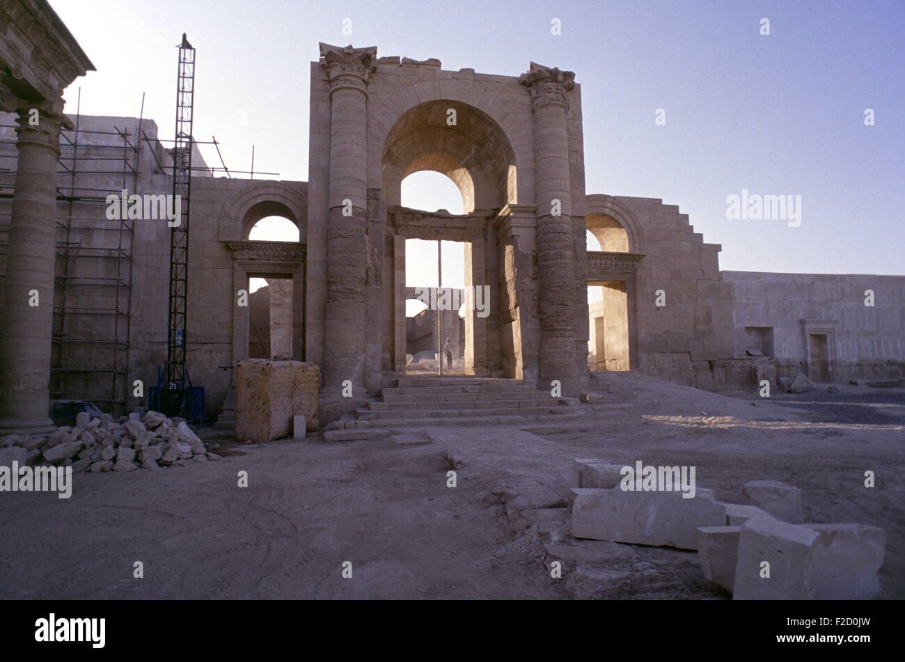 The ancient 3rd century BC pre-Christian temple complex of Hatra in NW ...
