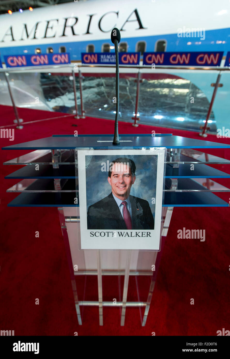 Simi Valley, California, USA. 16th Sep, 2015. A photo of Scott Walker ...