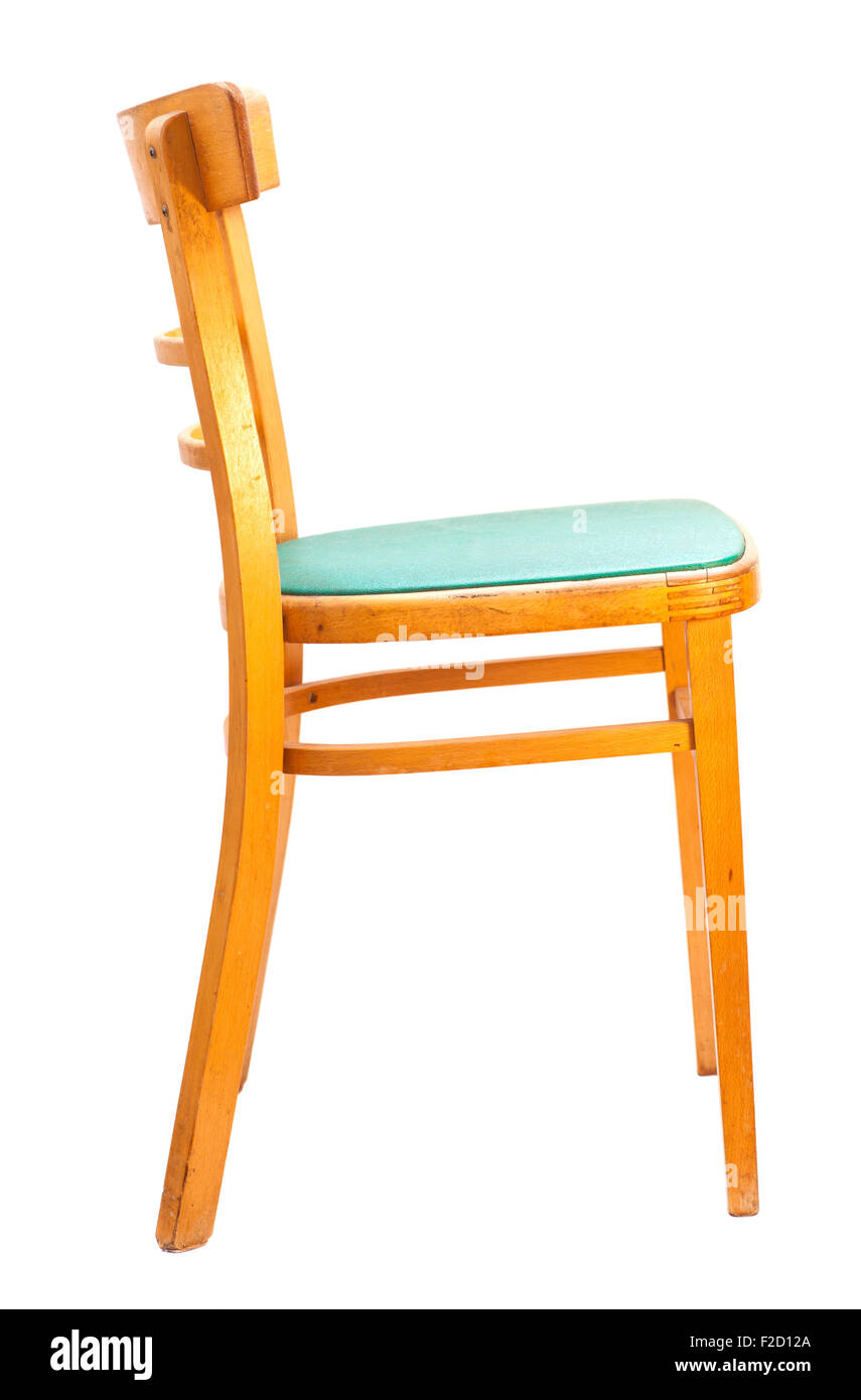 Wooden chair. Isolated Stock Photo - Alamy