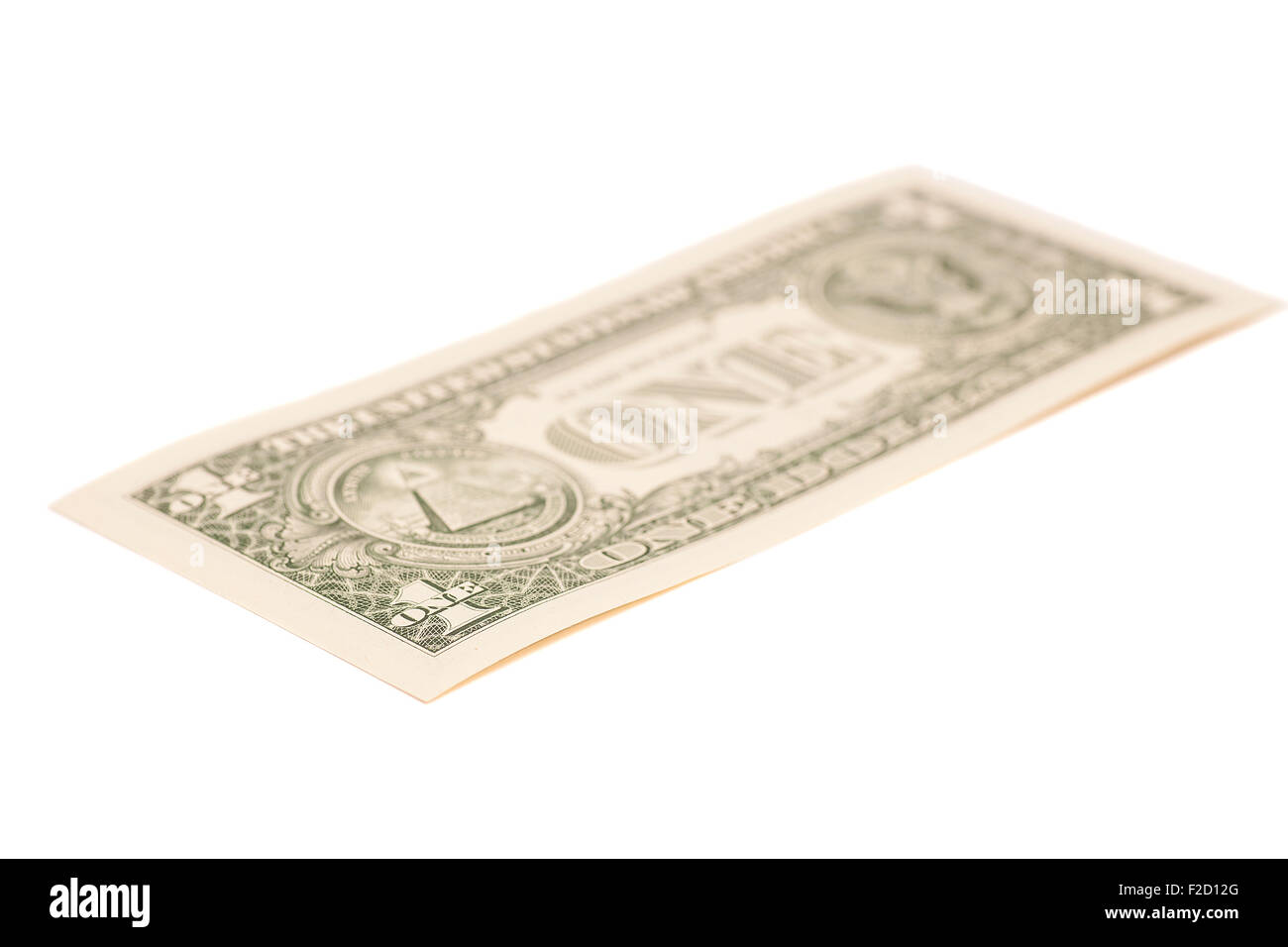 One dollar banknote isolated on white Stock Photo - Alamy