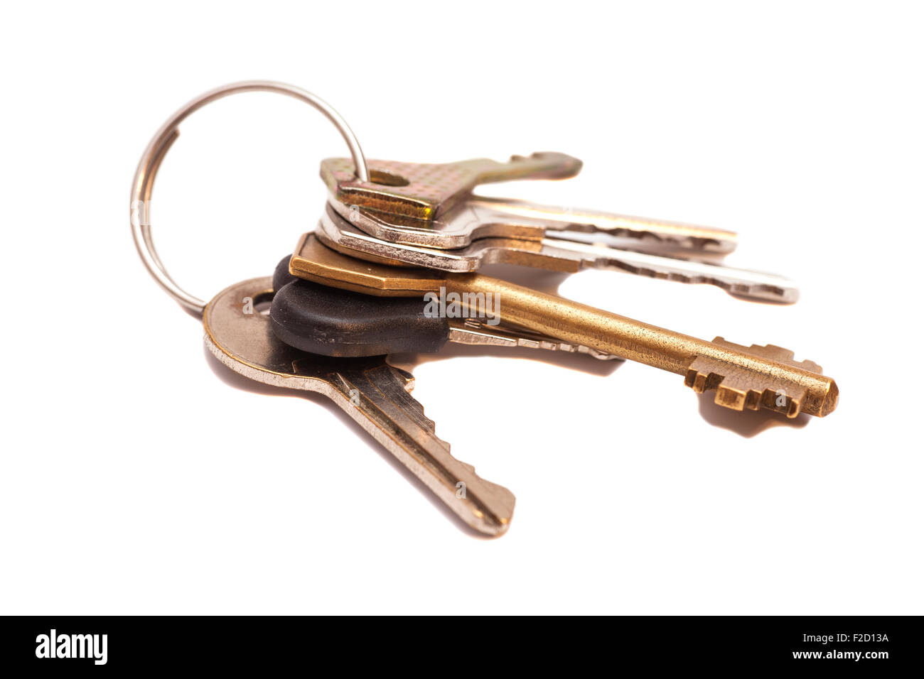 Many Keys isolated on white background Stock Photo - Alamy