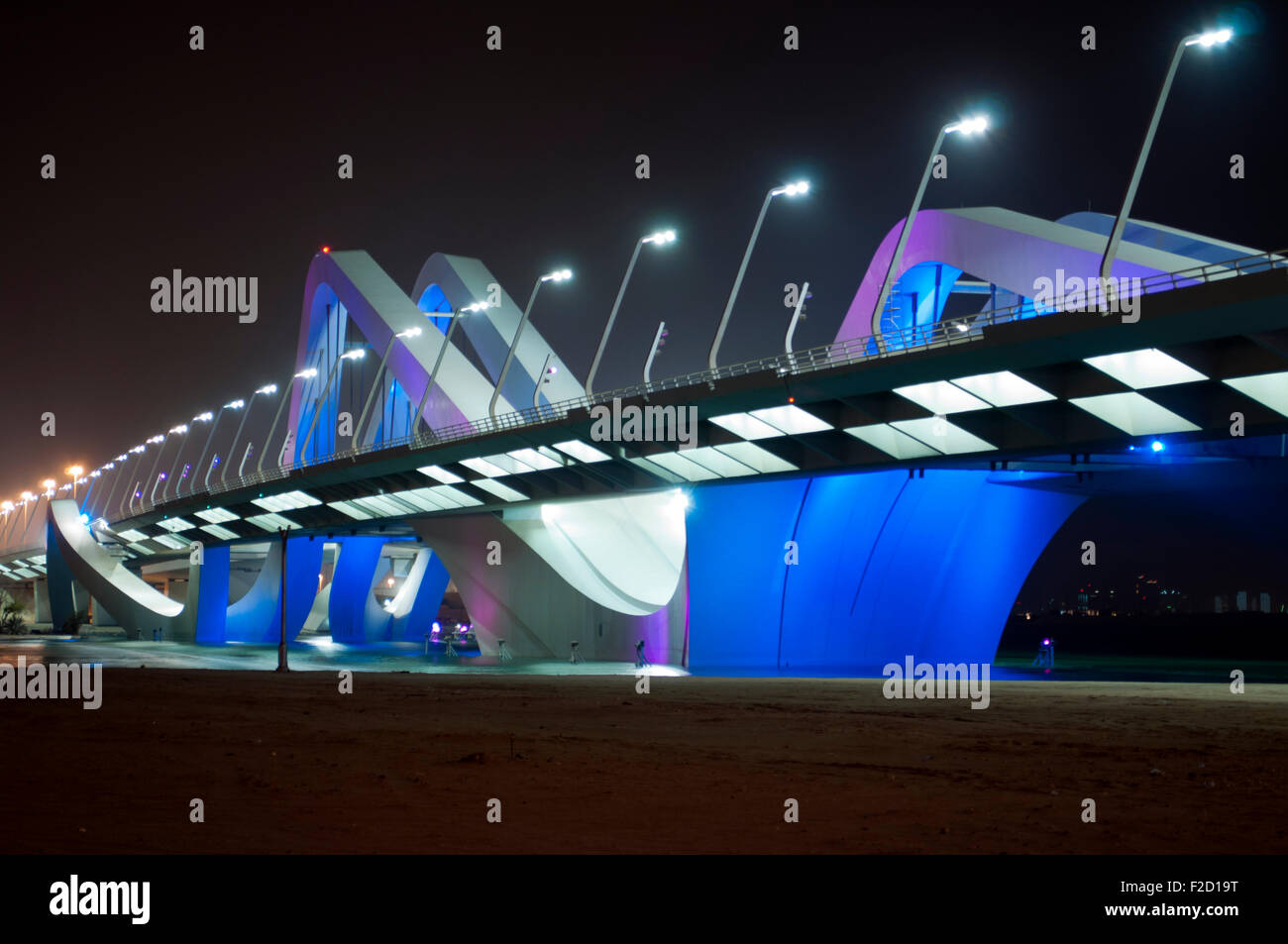 Salam bridge in Abu Dhabi, United Arab Emirates Stock Photo - Alamy