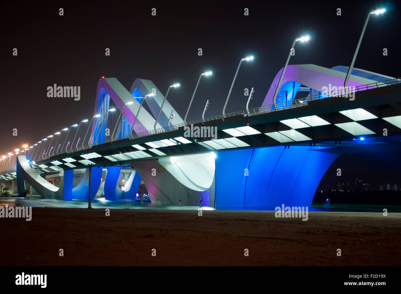 Salam bridge in Abu Dhabi, United Arab Emirates Stock Photo - Alamy