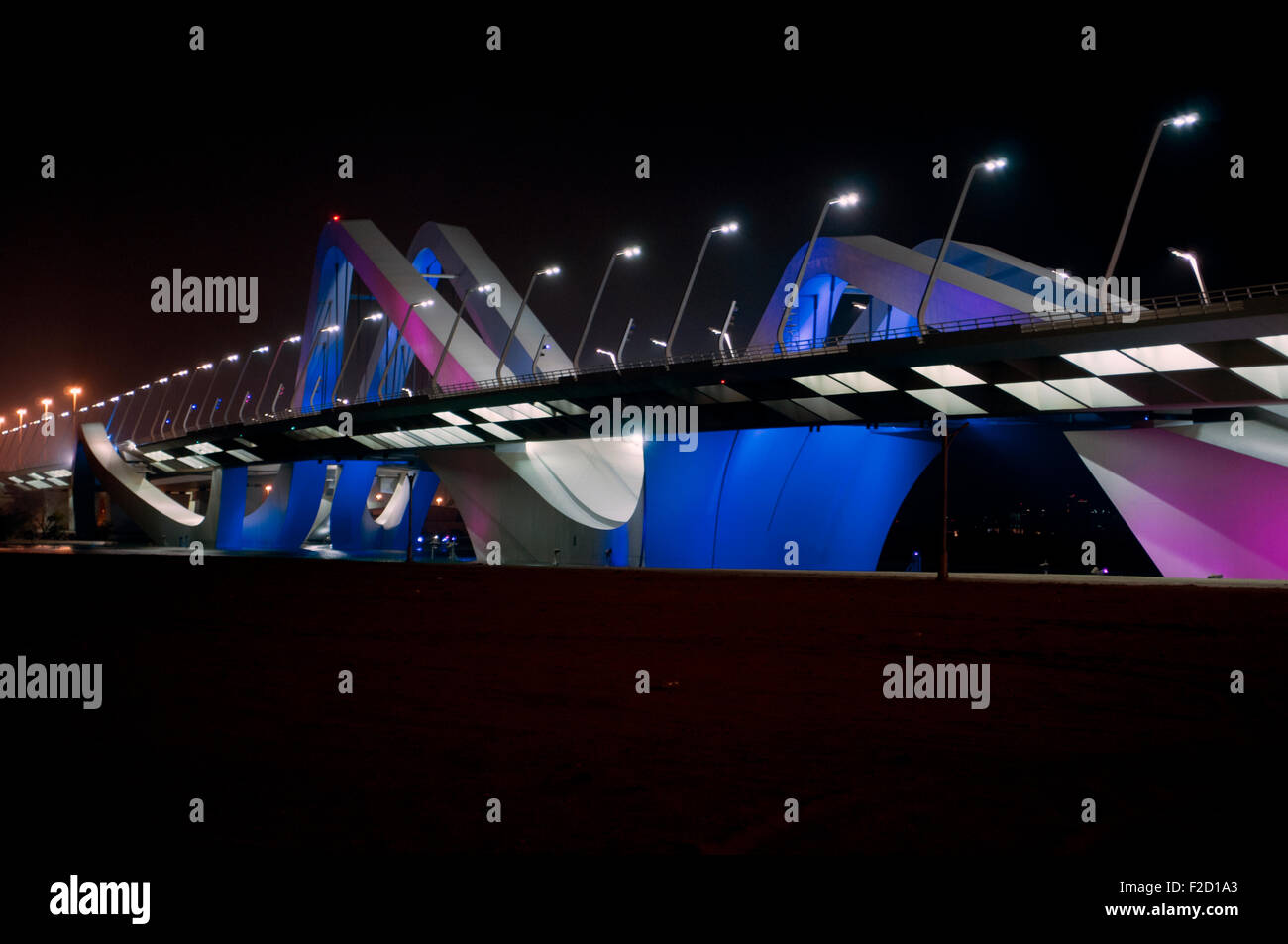 Salam bridge in Abu Dhabi, United Arab Emirates Stock Photo - Alamy