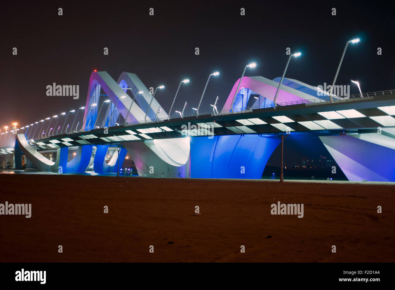 Salam bridge in Abu Dhabi, United Arab Emirates Stock Photo - Alamy