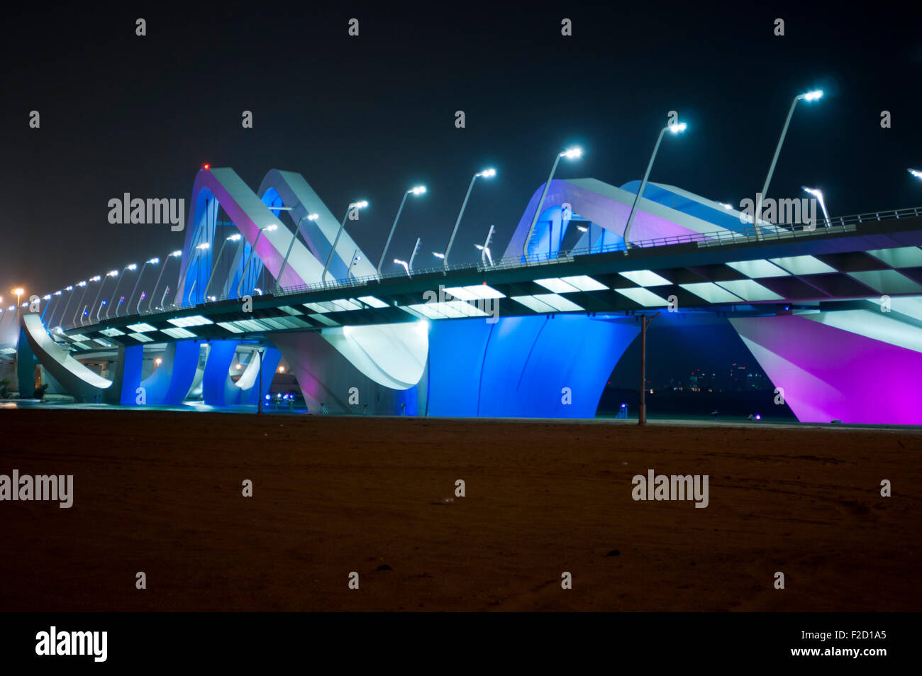 Salam bridge in Abu Dhabi, United Arab Emirates Stock Photo - Alamy
