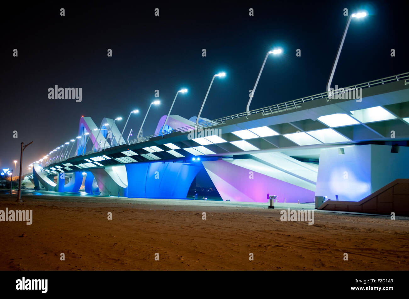 Salam bridge in Abu Dhabi, United Arab Emirates Stock Photo - Alamy