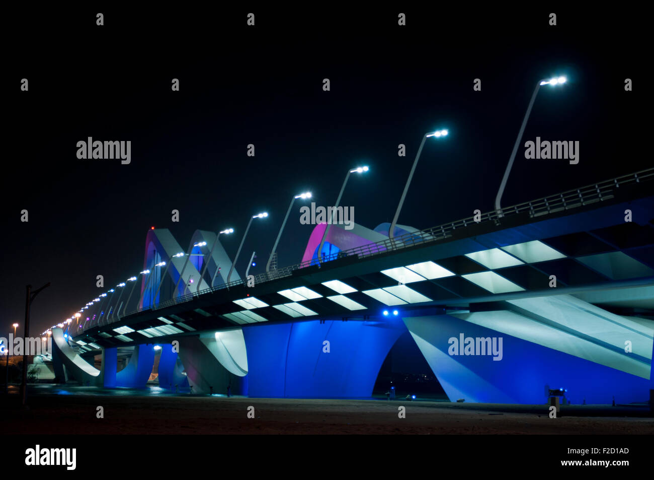 Salam bridge in Abu Dhabi, United Arab Emirates Stock Photo - Alamy