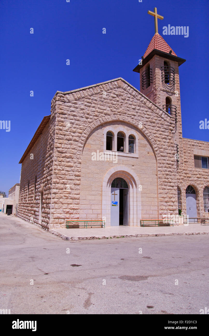 Catholic church in Jordan Stock Photo - Alamy
