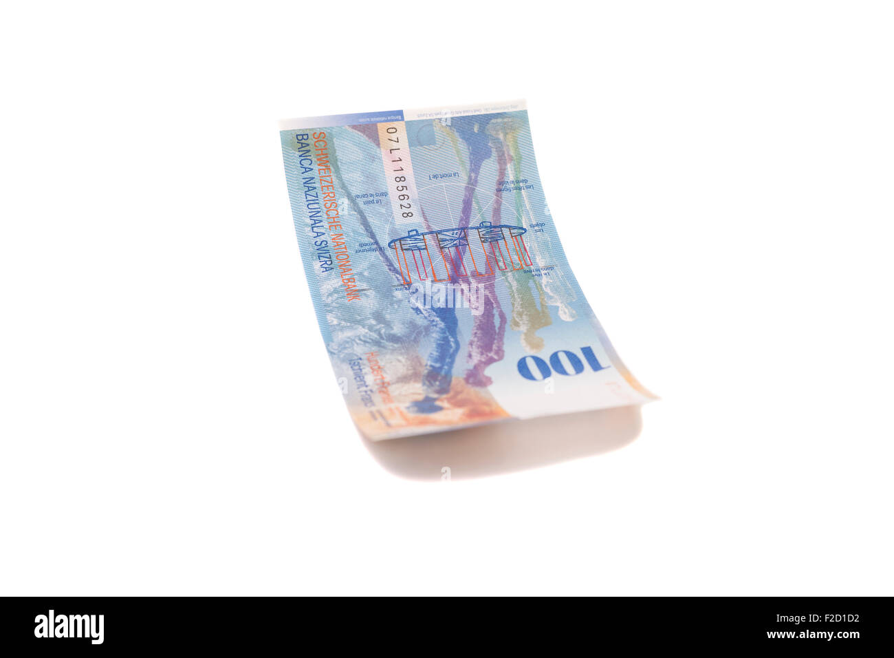 Swiss Franc note, isolated Stock Photo - Alamy