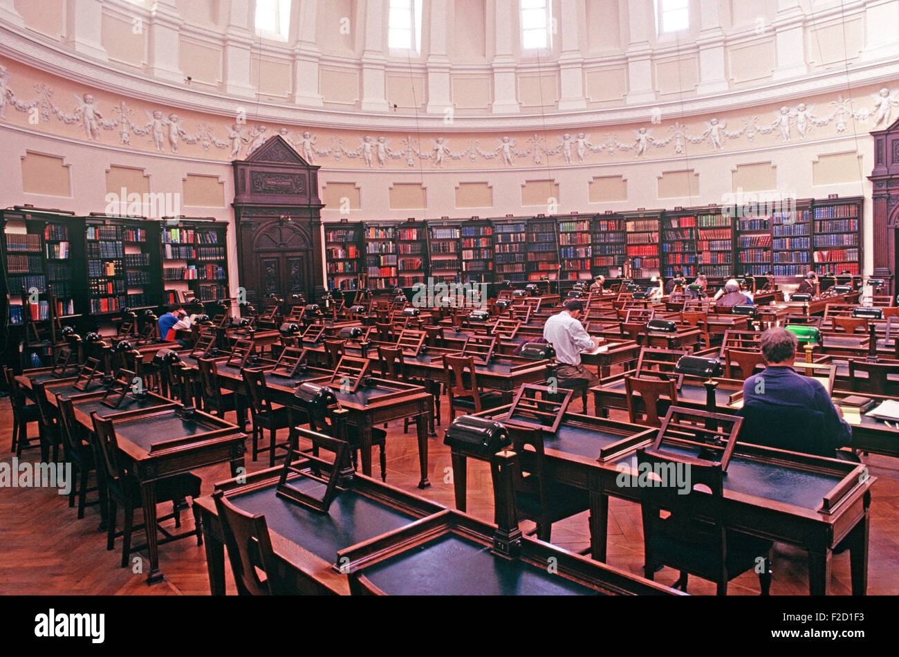 Reading room in the National Library as referred to by James Joyce in ...