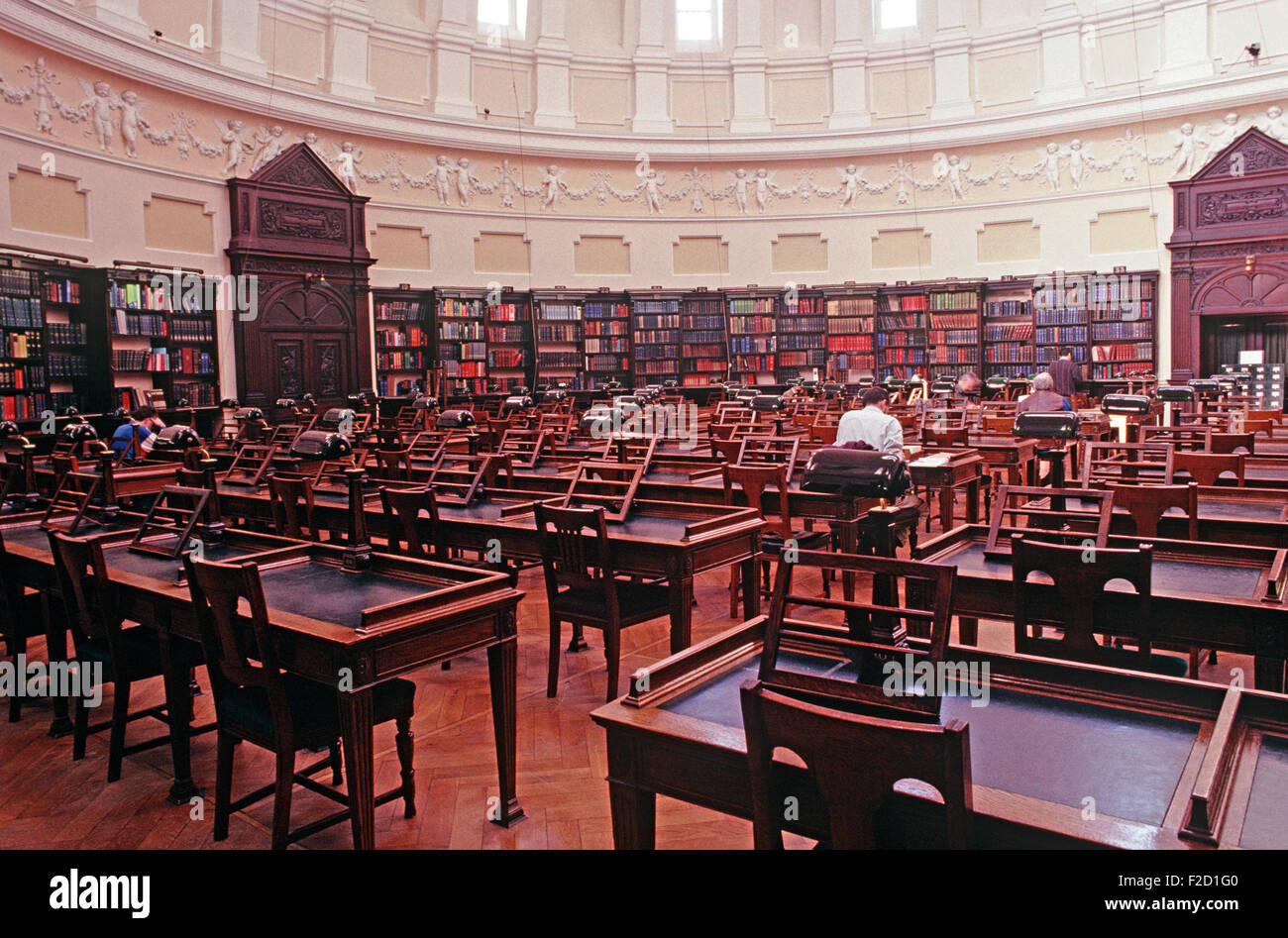 Reading room in the National Library as referred to by James Joyce in ...