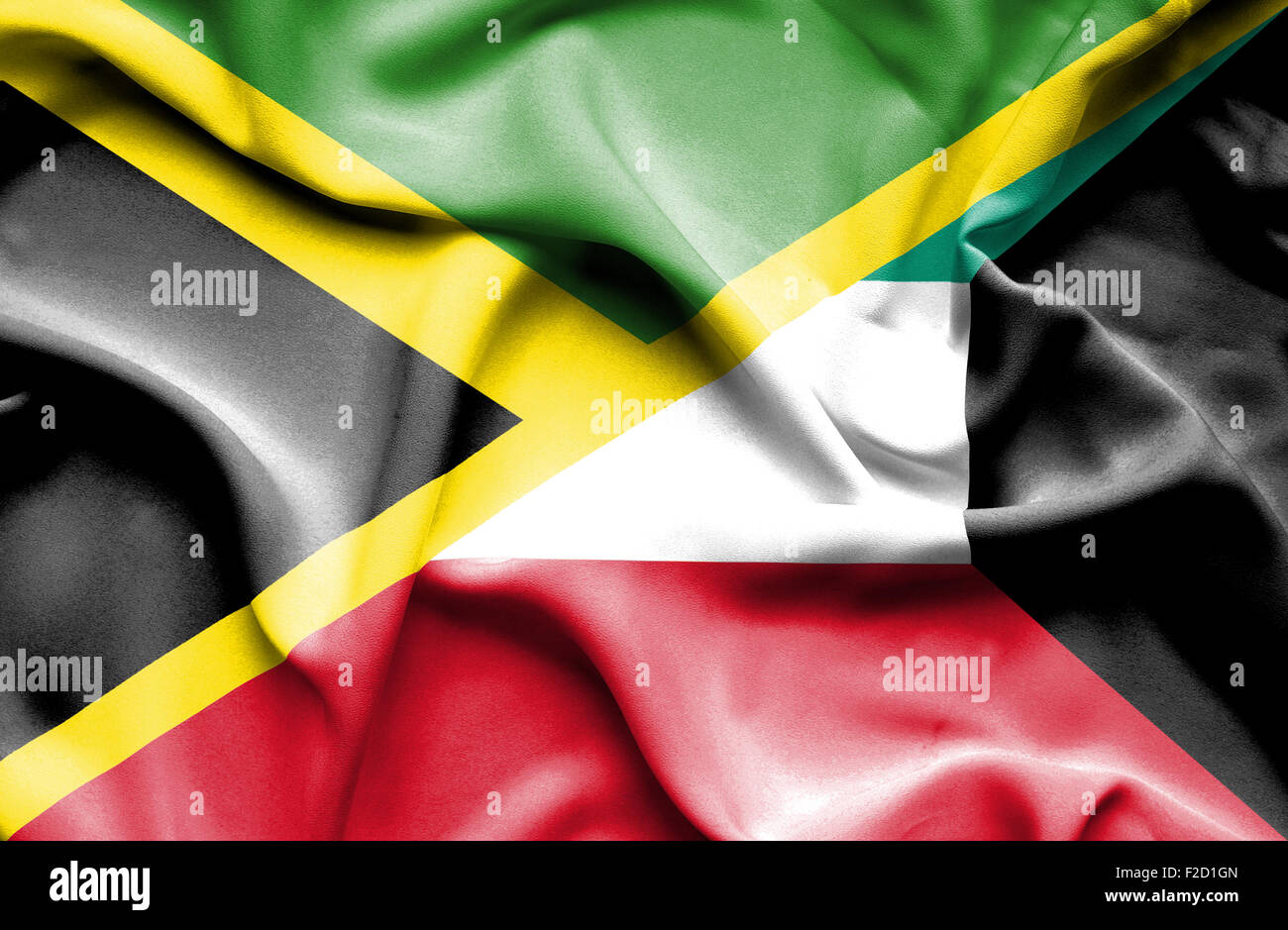 Kuwait jamaica flag hi-res stock photography and images - Alamy